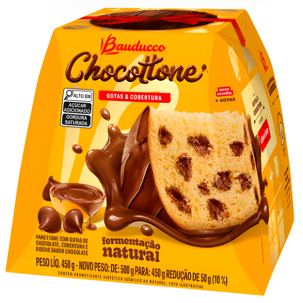 Chocotone Maxi Gotas & cobertura chocolate | Shopee Brasil