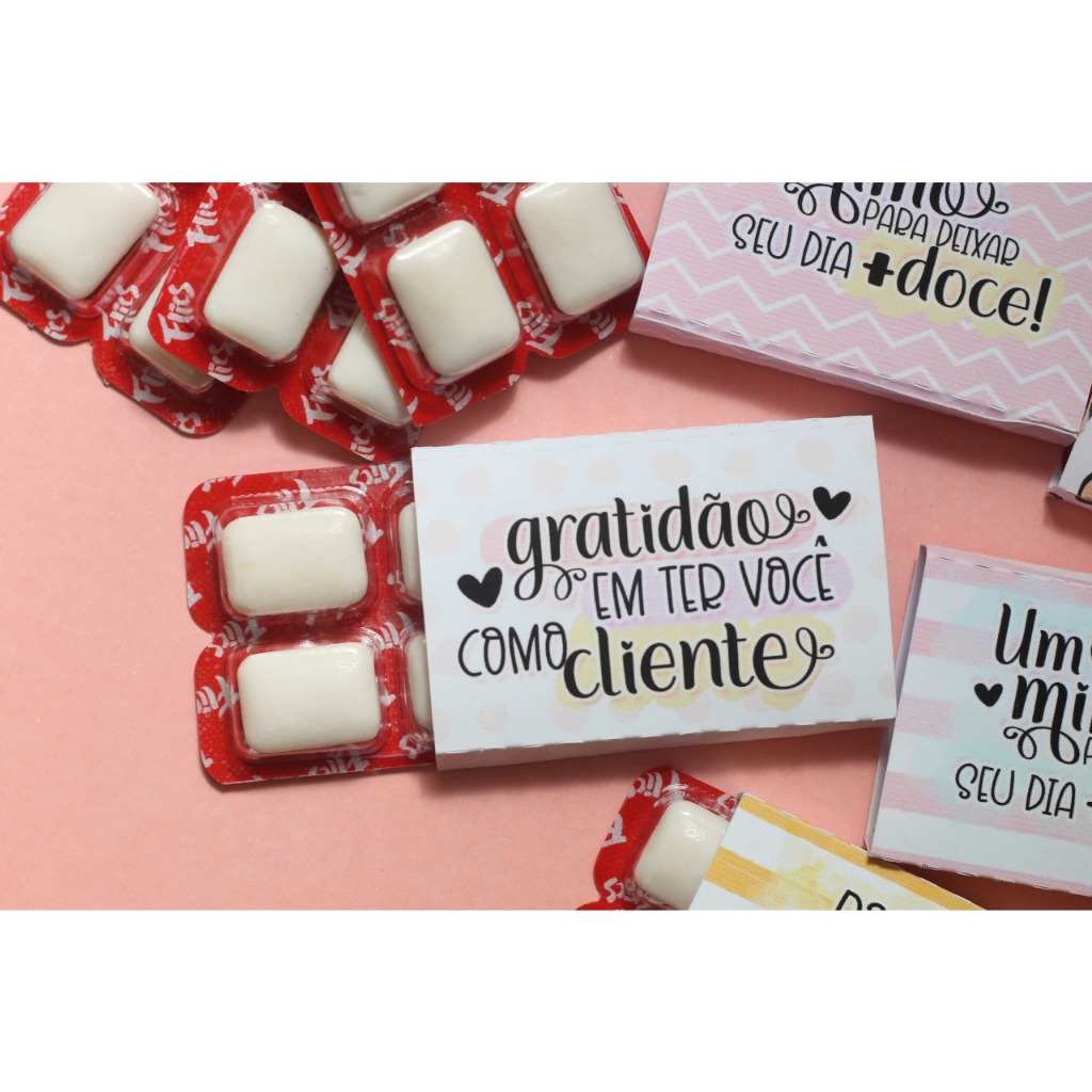 Chicletes personalizados Mimo para clientes - Kit 15 caixas Pronta ...