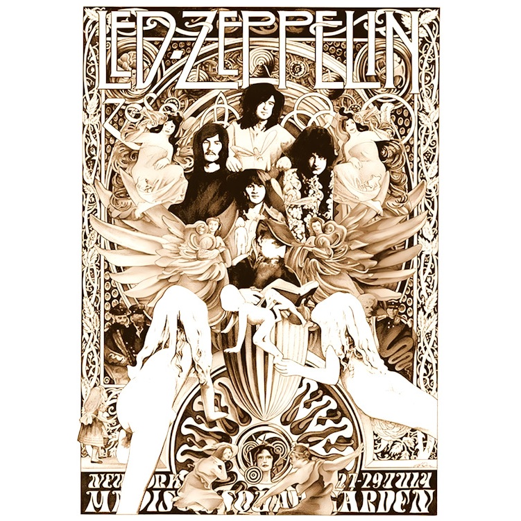 Poster: Led Zeppelin - Madison Square Garden | Shopee Brasil