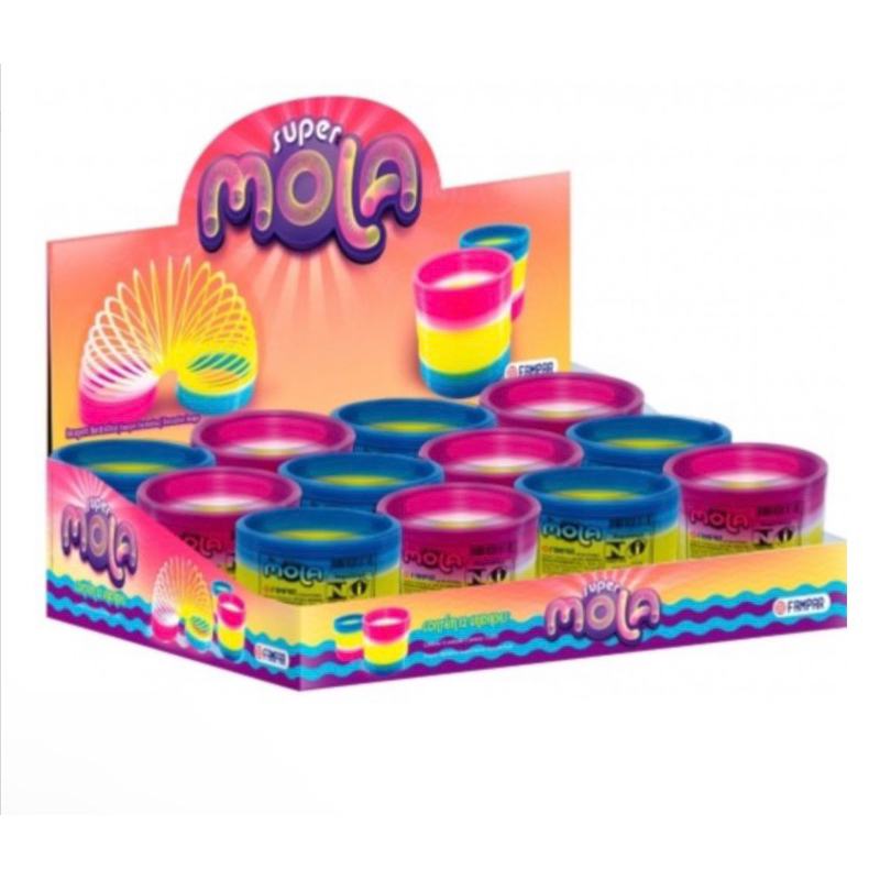 DISPLAY MOLA MÁGICA COLORIDA 12 un | Shopee Brasil