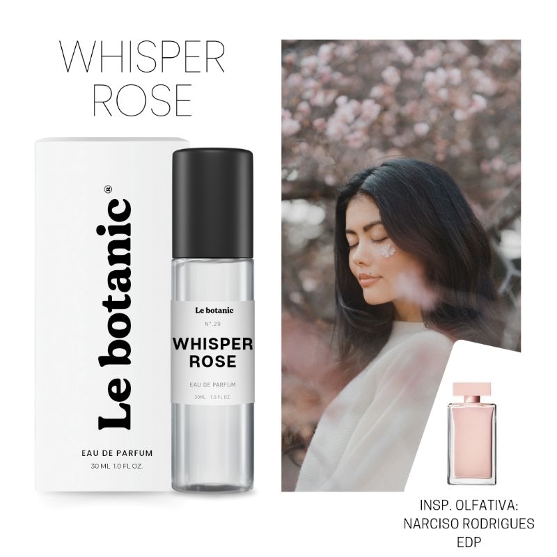 Perfume Whisper Rose - EDP - Le botanic - Travel Size - 30ML | Shopee ...
