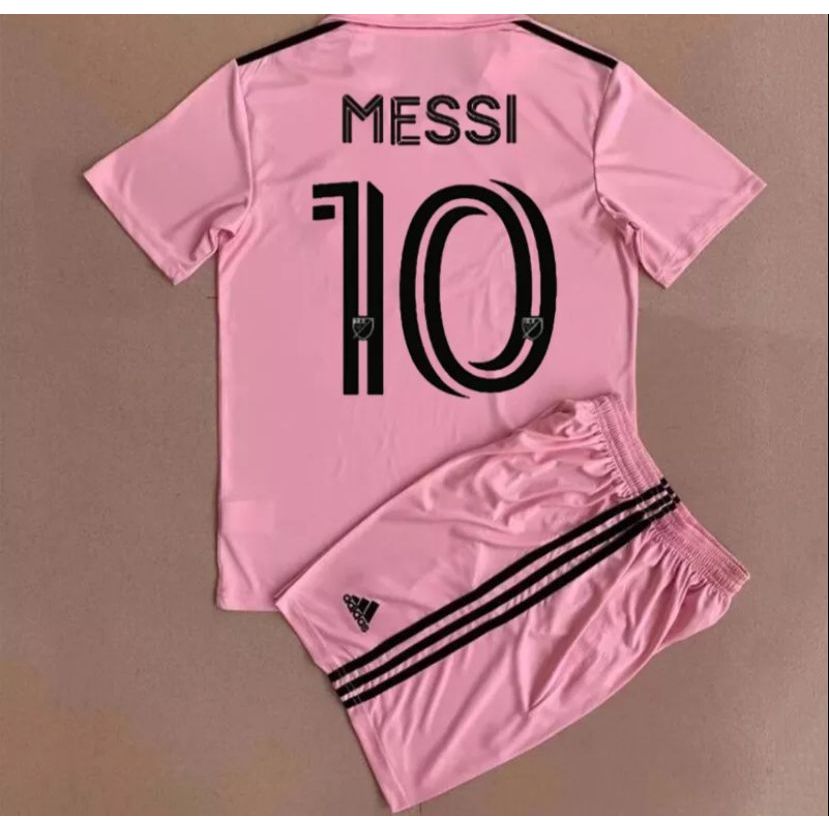 Novo 2023/2024 Infantil Kit Camisa de Time Conjunto Inter Miami Criança ...