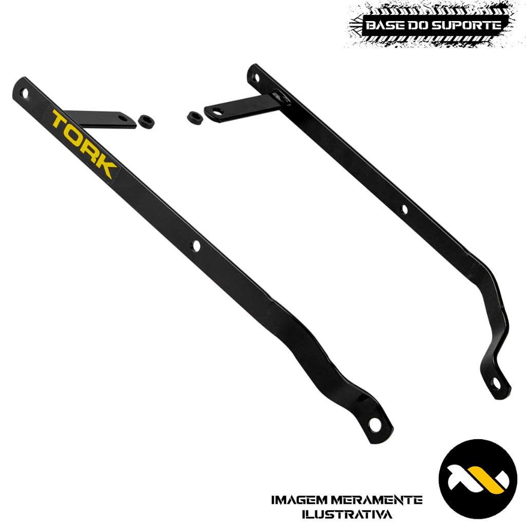 Base para Suporte de Baú Compatível Com Yes 125 Suzuki Pro Tork ...