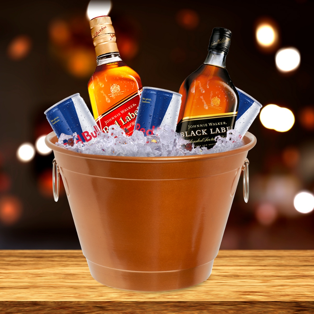 Balde De Gelo 7 Litros Alumínio Para Colocar Bebidas Pintado | Shopee ...