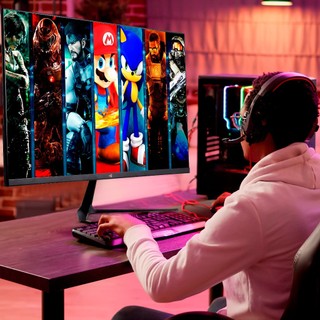 Monitor Gamer Grande 27" Polegadas Full HD IPS 1920x1080 HDMI VGA 75Hz ...