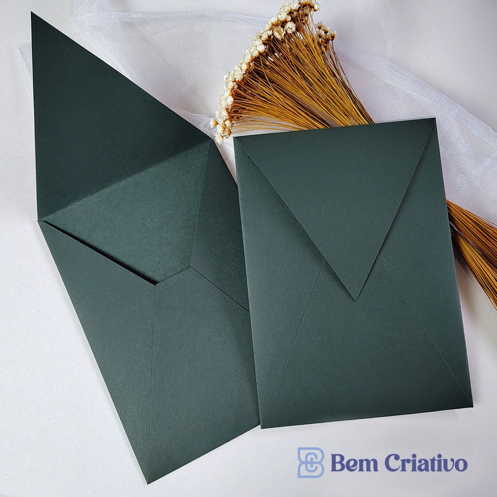 KIT Envelopes para convite vertical 15x21cm - papel 180g grosso ...