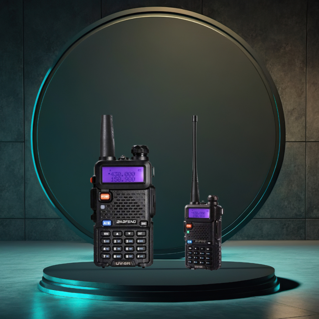 Rádio Ht Dual Band Uhf/vhf Baofeng Uv-5r Com Fone Resistente - Faz a Boa!