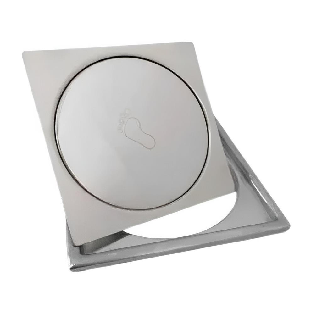 Ralo Click Inteligente Em Inox 15x15 Cm + Porta Grelha Metal Inox ...