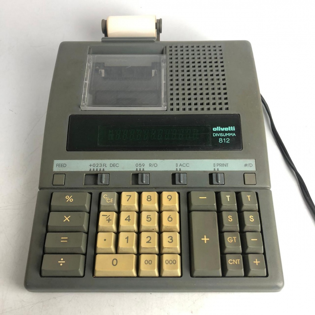 Calculadora Olivetti Divisumma 812 | Shopee Brasil