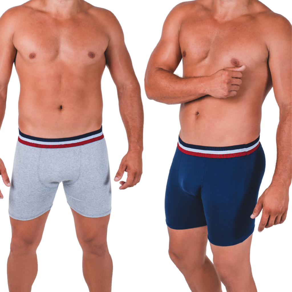 Kit C/3 Cueca Boxer Algodão Masculino Long Leg Cueca Box Malha Confortável | Shopee Brasil