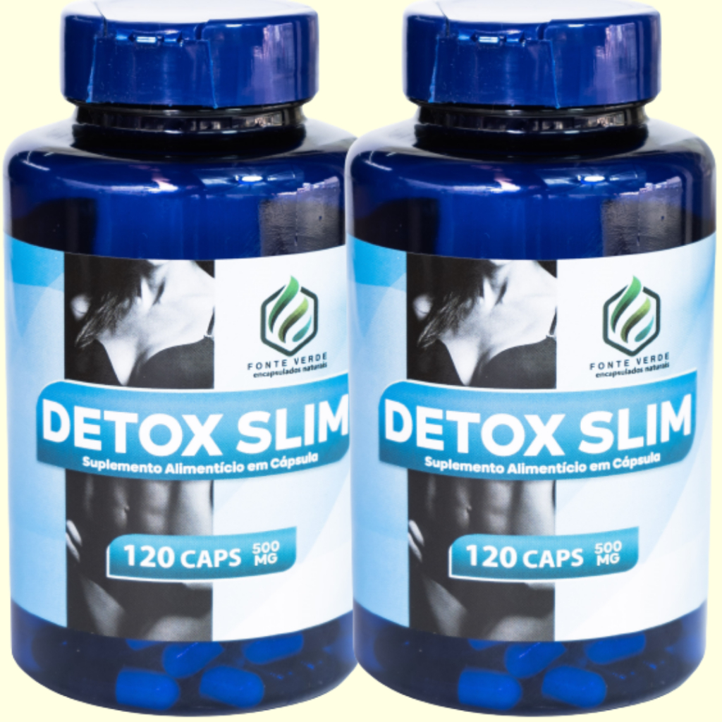 KIT 02 Detox Slim 120 Capsulas 500MG Fonte Verde | Shopee Brasil