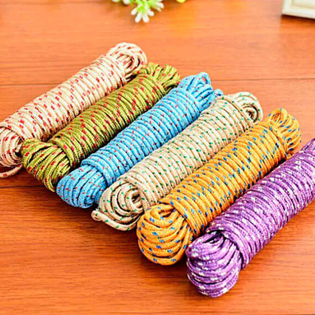 Corda multicolorida pra varal e outras atividades, 10 metros e 20 ...