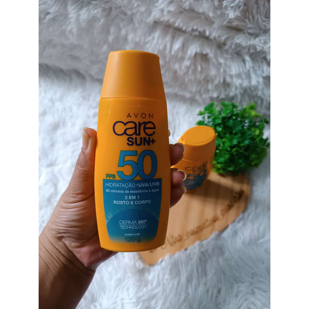 Protetor Solar 2 em 1 Rosto e Corpo FPS 50 Avon 120g | Shopee Brasil