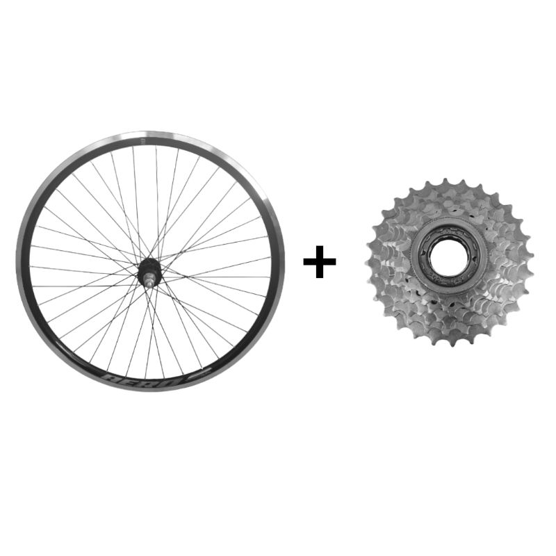 Kit Roda Traseira Aro Aero 26x1.95 Rolamentado + Catraca 7V | Shopee Brasil