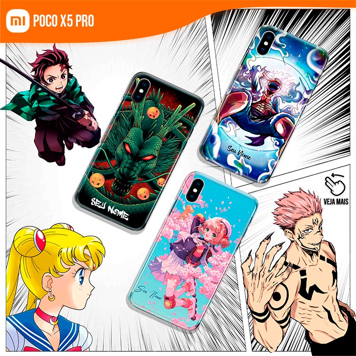 Capa Capinha - Poco X5 Pro - Animes | Shopee Brasil