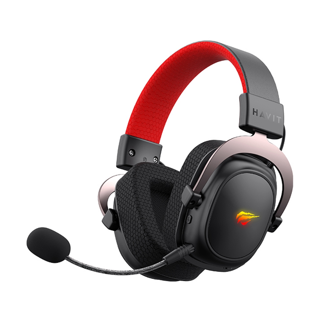 Headset Gamer Havit Gamenote H2002BG USB BT 2.4Hz Preto - Escorrega o Preço