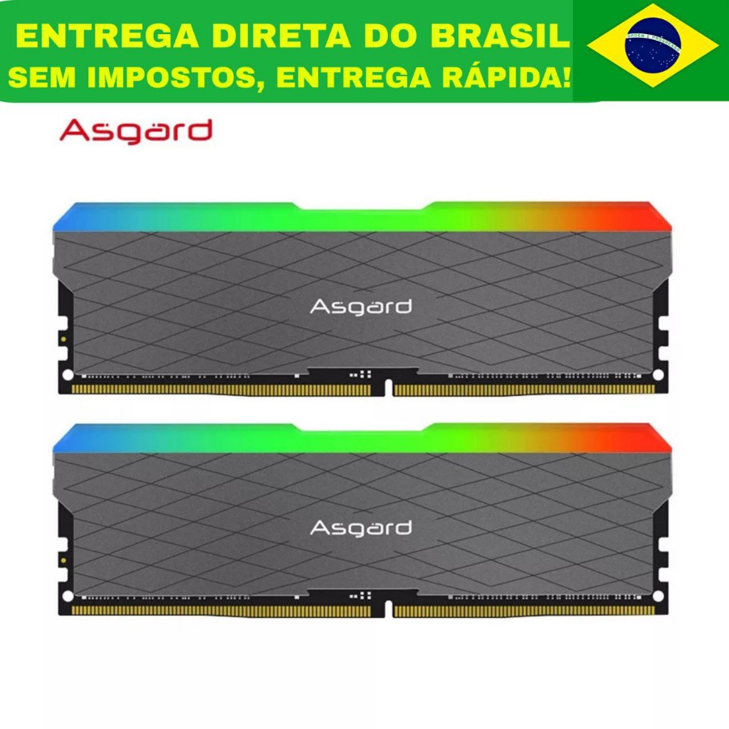 Memória DDR4 Asgard RGB 8GB, 16GB 3200Mhz Nova | Shopee Brasil