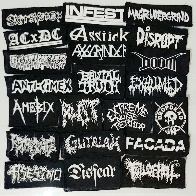 Patch Grindcore, Crust Punk, Death/Grind e Powerviolence - Patches logo ...