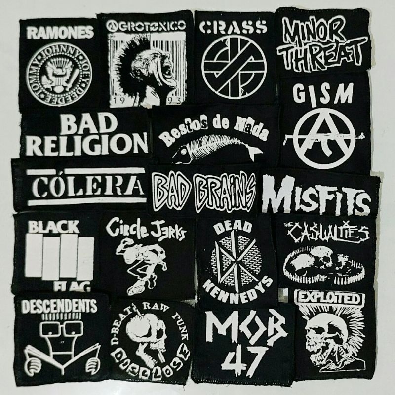 Patch Hardcore Punk, Crossover, D-Beat e Horror - Patches logo silk ...