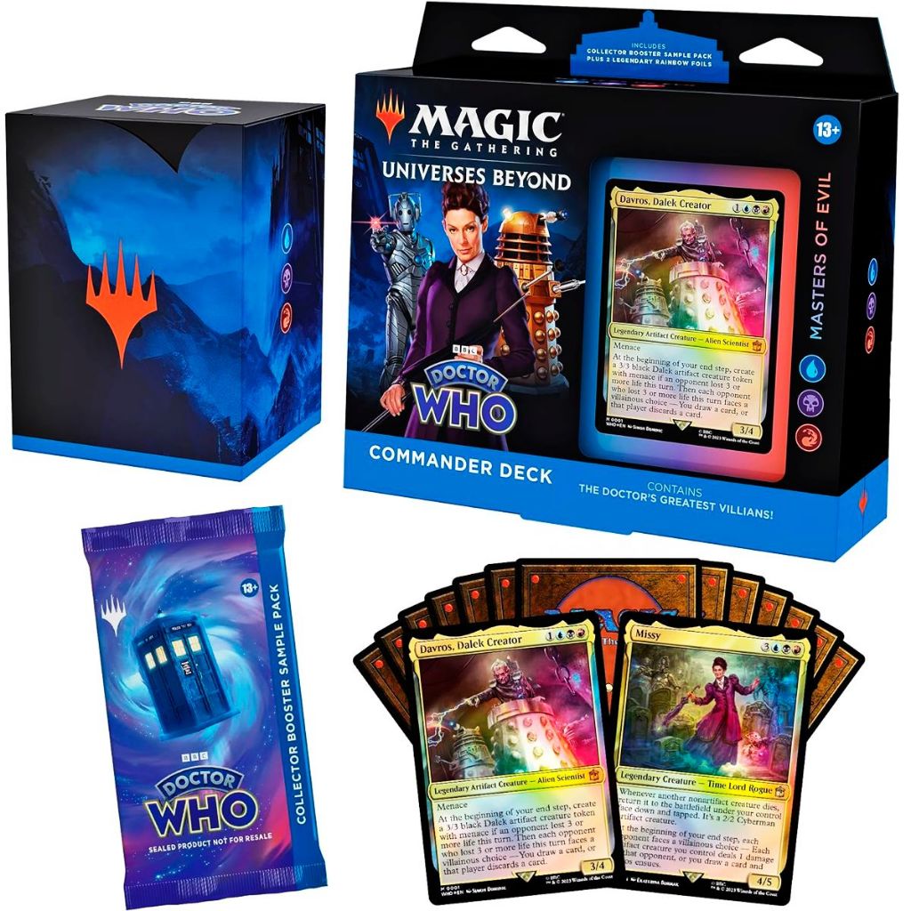 Magic Deck Commander Doctor Who Masters Of Evil Inglês - Escorrega o Preço