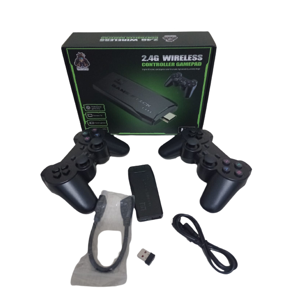 Vídeo Game Stick HDMI 4K Video Game Retro 2 Controle sem fio - 64 GB 10 ...