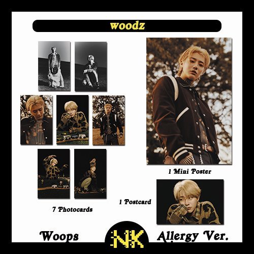 FANKIT FANMADE WOODZ - WOOPS / Photocard/Mini Pôster/Postcard | Shopee ...