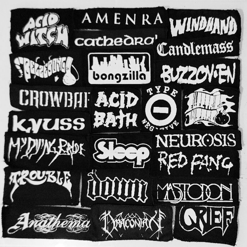 Patch Doom, Stoner e Sludge Metal - Patches logo silk serigrafia ...