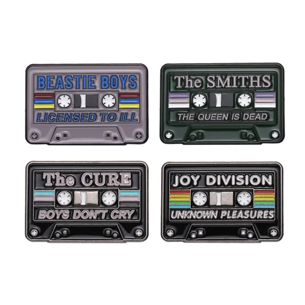Pin/Broche/Bottom Fita Cassete Anos 90 The Cure Joy Division The Smiths ...