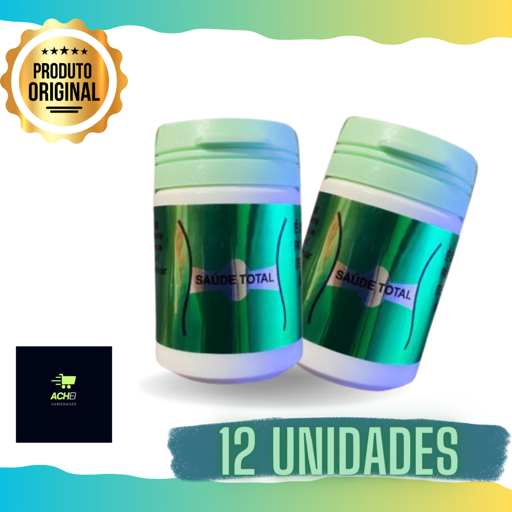 Kit 12 Frascos Suplemento Alimentar Em Cápsulas - Harp- Saúde Total ...
