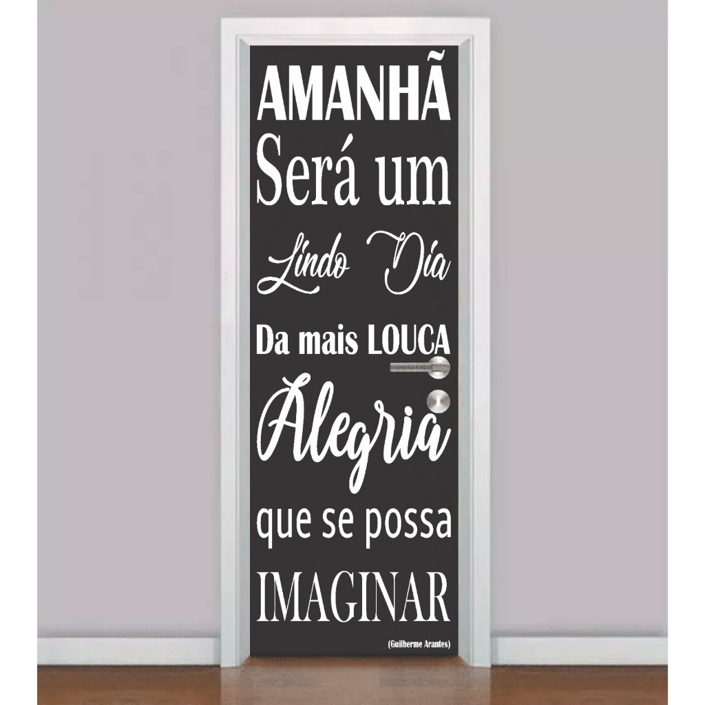 Adesivo Para Porta - Frases - AMOR | Shopee Brasil