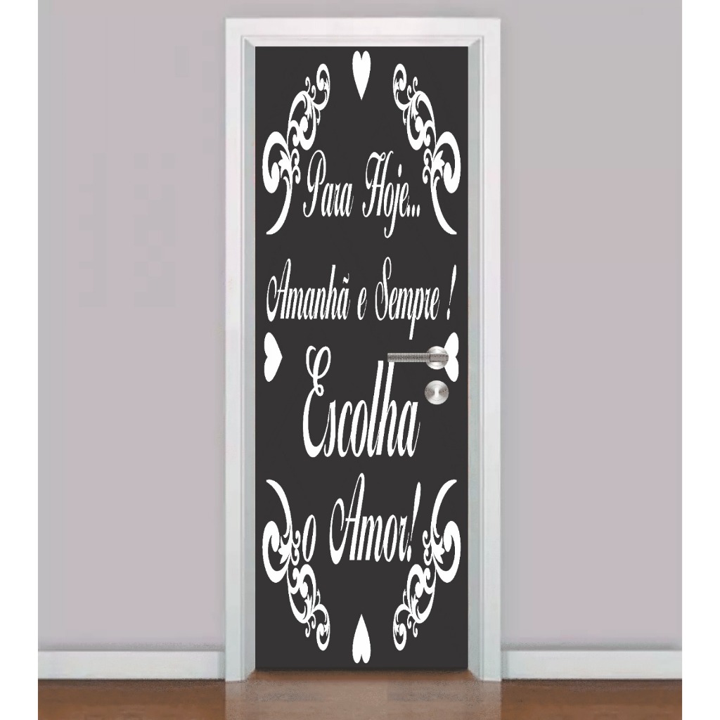 Adesivo Para Porta - Frases - AMOR | Shopee Brasil