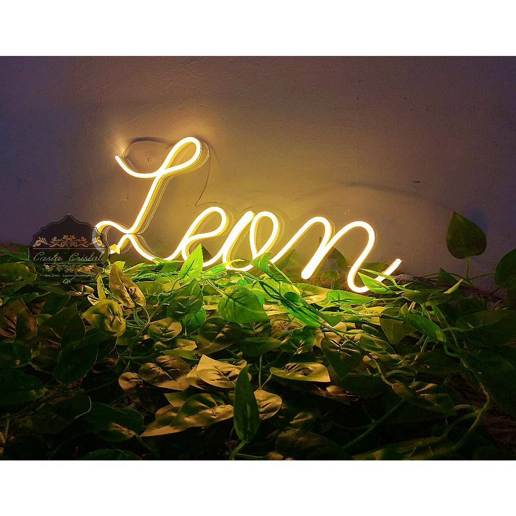 Placa de Led Personalizado Leon | Shopee Brasil