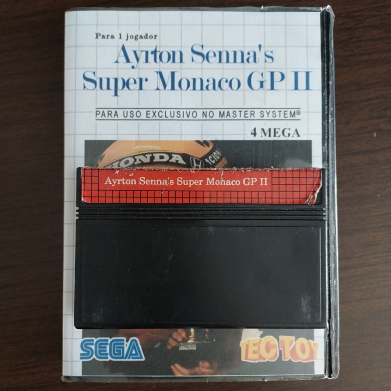 Ayrton Senna's Super Mônaco GP 2 Original Master System | Shopee Brasil