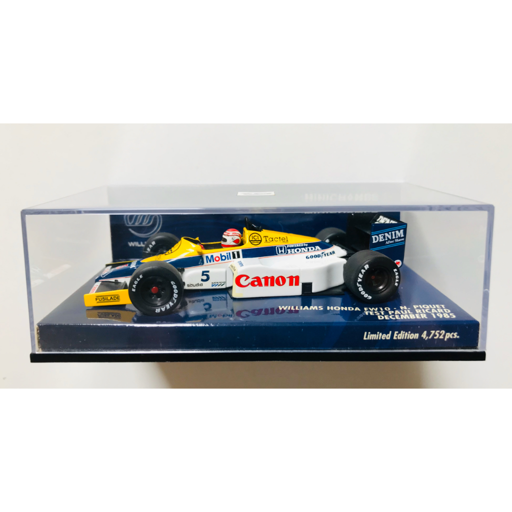 Miniatura Minichamps Williams FW10 (Teste) - Nelson Piquet 1985 F1 ...