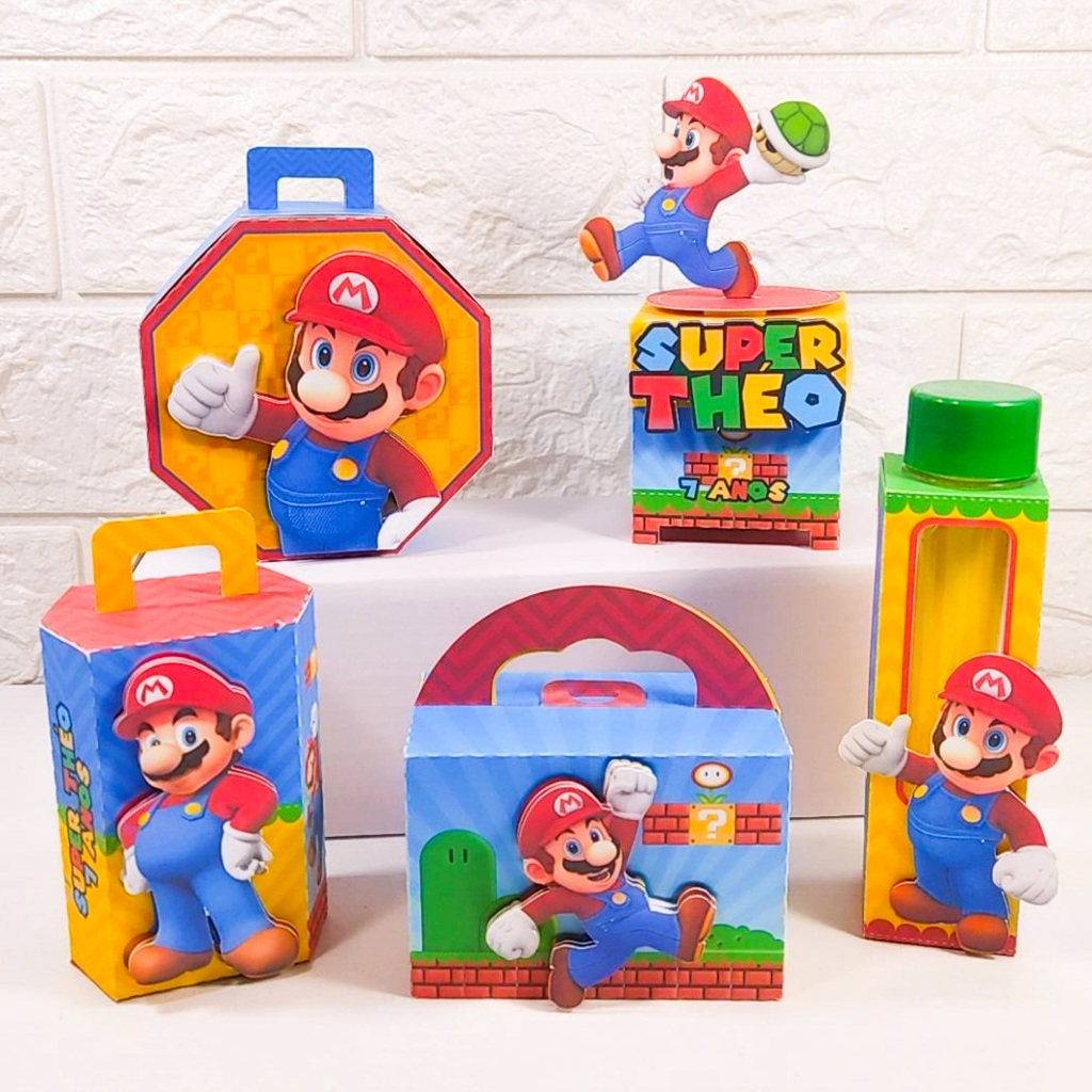Kit Personalizados Super Mario 40 Unidades | Shopee Brasil