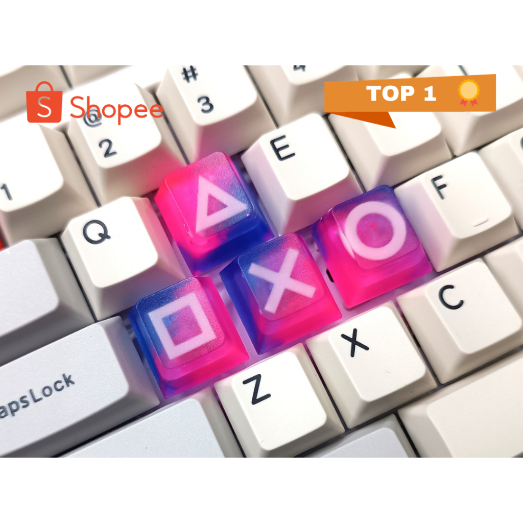 kit Keycaps teclas Playstation para teclado mecânico | Shopee Brasil