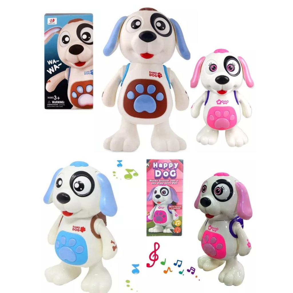 Brinquedo Musical Dancing Dog Mexe Dança Luz E Som Cachorro Dancarino ...