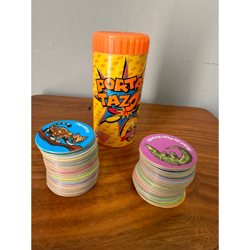 Porta Tazos Elma Chips + 75 tazos pingpong | Shopee Brasil