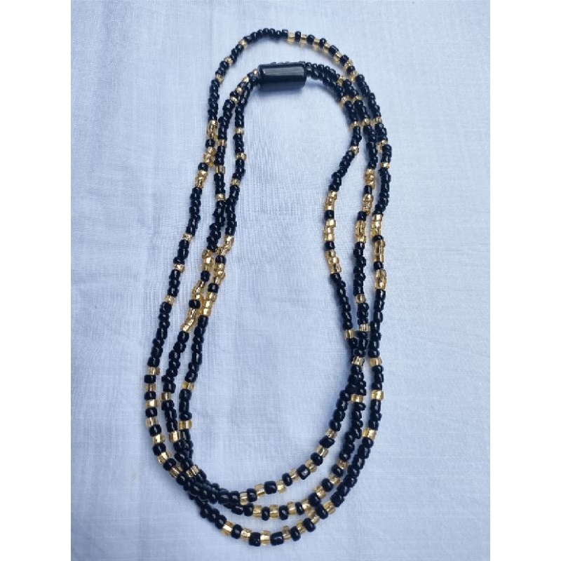Guia de Exu preta e dourada com firma - Exu - Exu do Ouro - Umbanda ...