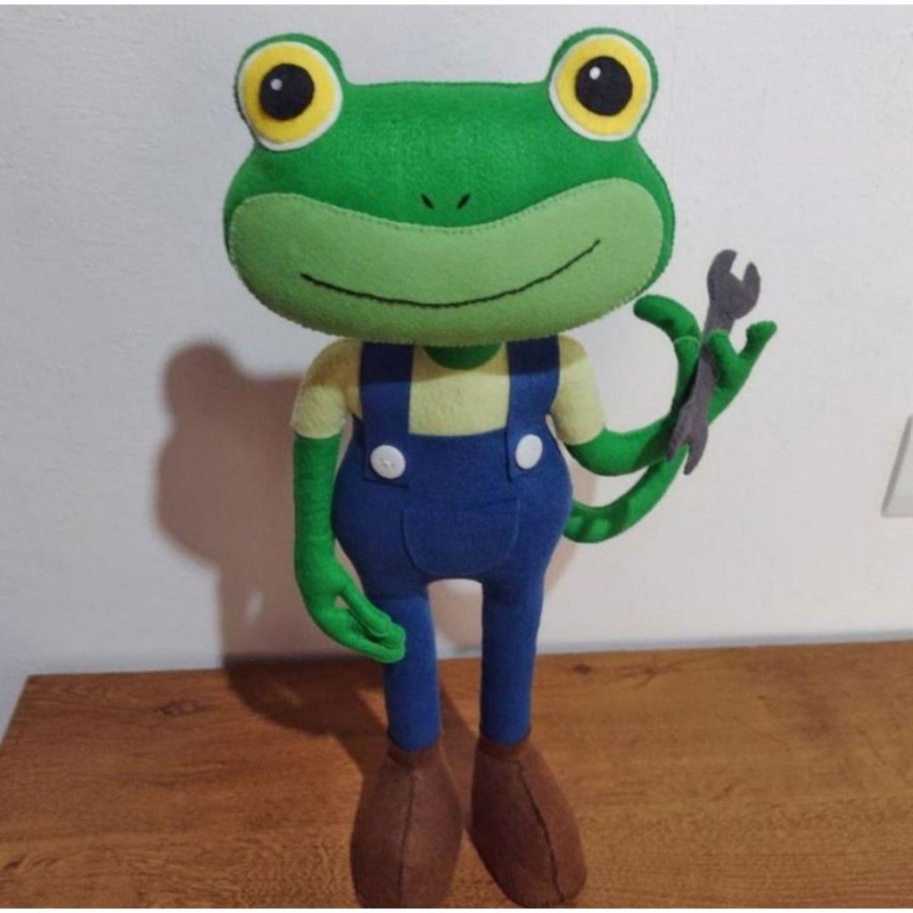 Boneco Sapo Geckos Garagem em feltro | Shopee Brasil