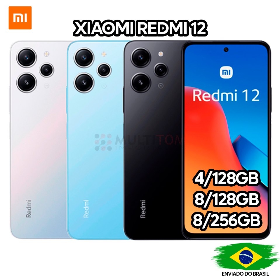 Xiaomi Redmi 12 256/8GB 128/8GB 128/4GB Ram - Versão Global | Shopee Brasil
