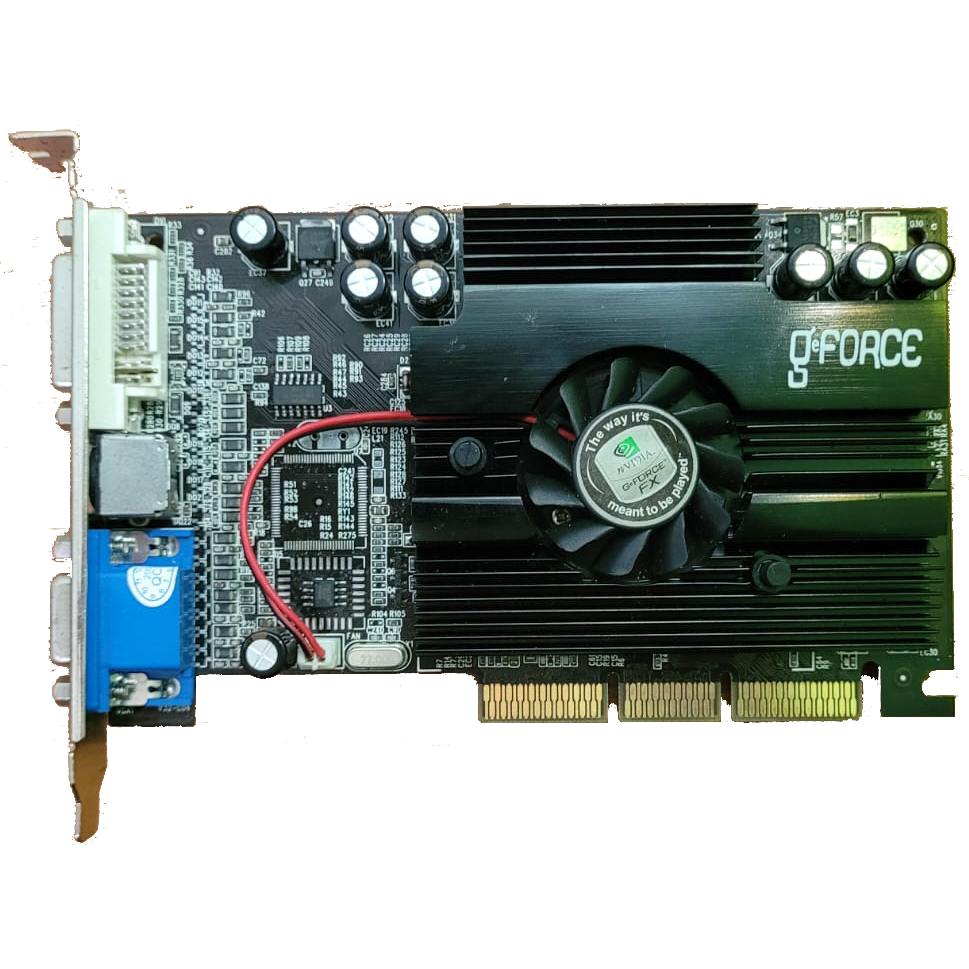 Placa de Vídeo GeForce Fx5500 256MB AGP with TV/DVI | Shopee Brasil