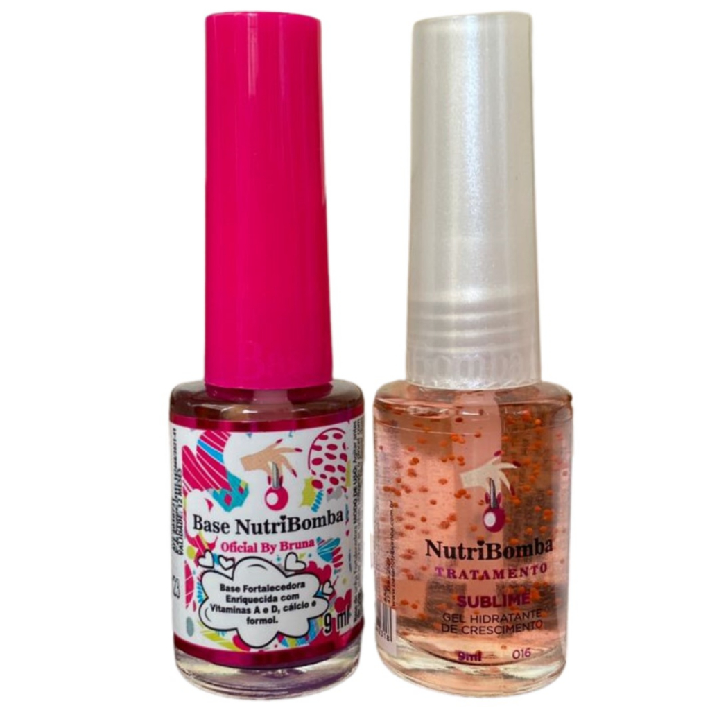 Base fortalecedora de Unha Nutribomba + Gel Sublime tratamento unhas ...