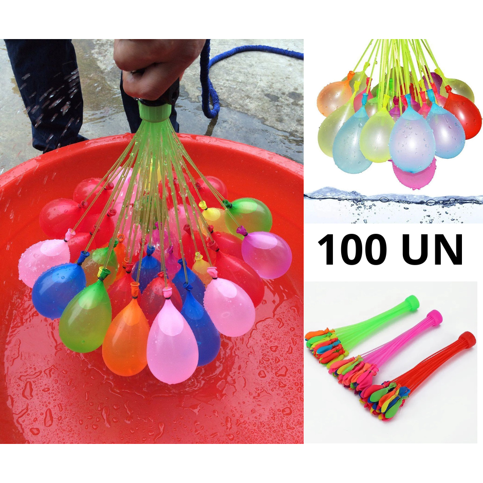 Splash Ball Guerra De Bexiga 111 Bexigas BALAO DE AGUA 60 segundos 1 ...