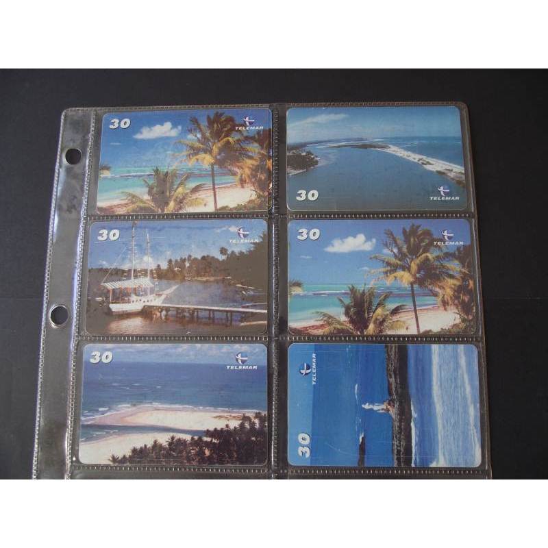 CARTOES TELEFONICOS SERIE COMPLETA TELEMAR PRAIAS DE ALAGOAS 2001 ...