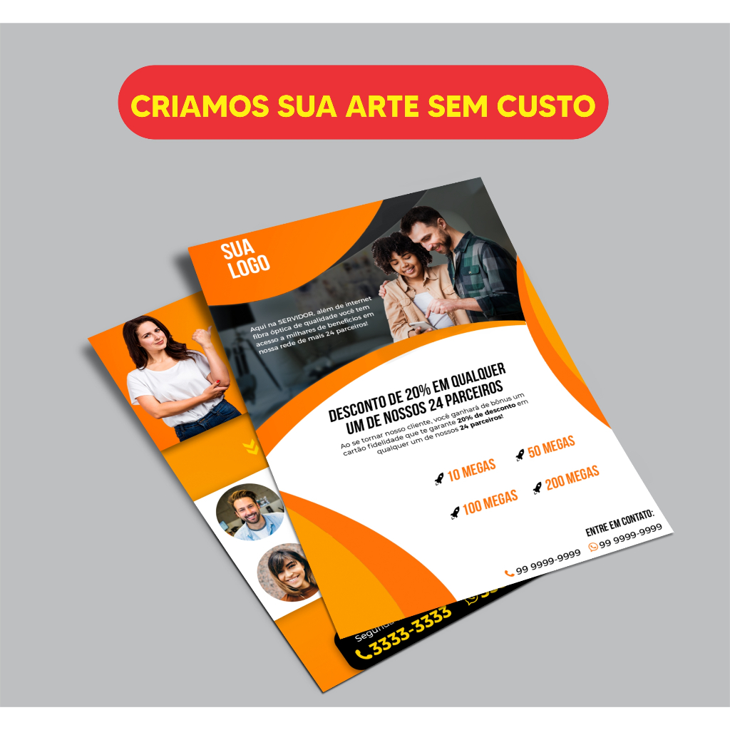 Folheto Panfleto Flyer ( 1000 unid - 10x14cm) - ARTE GRÁTIS | Shopee Brasil