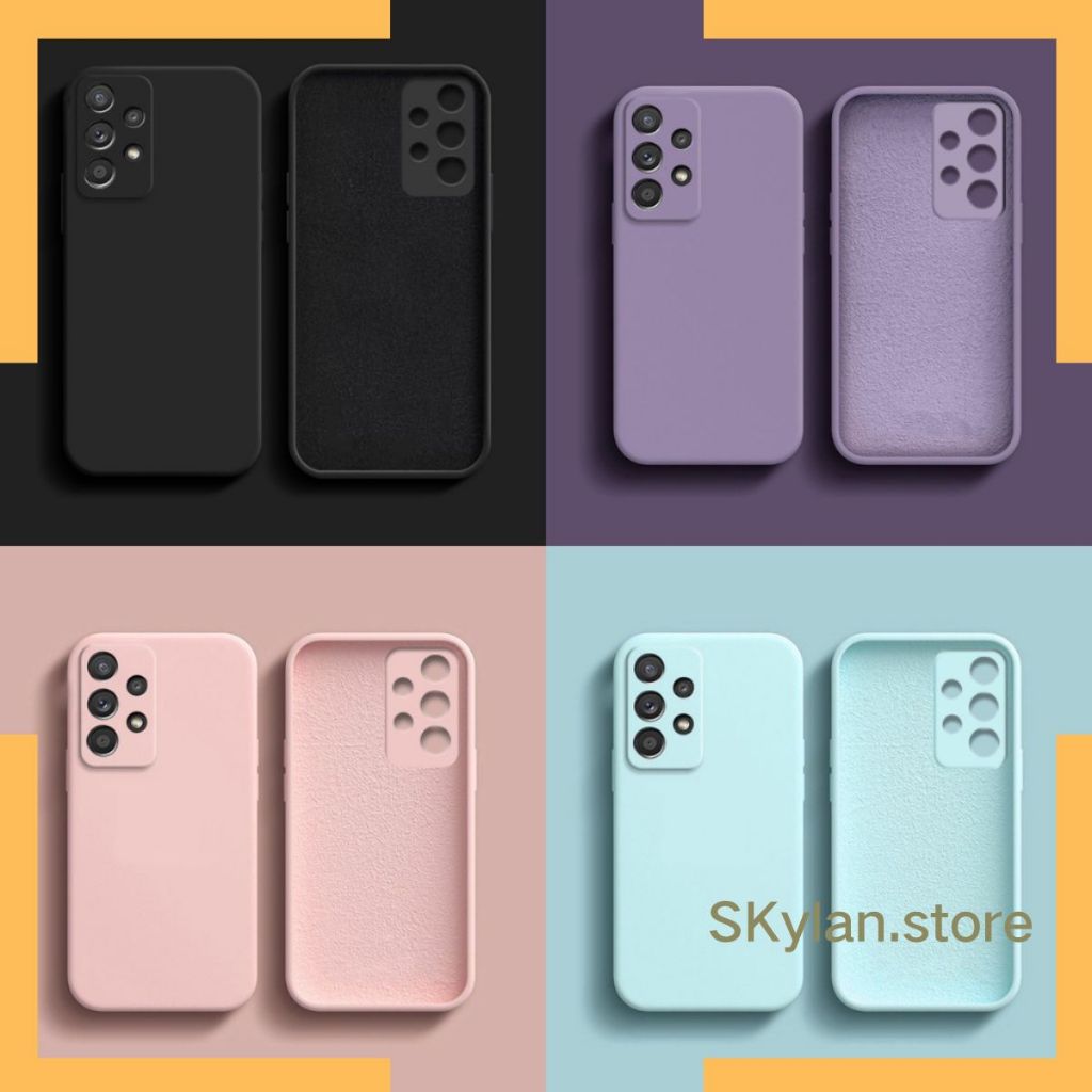 Capa case Aveludado Soft TPU Liquid Silicone Compativel Samsung Galaxy M23/A23/A33/A53/A32(5G ...