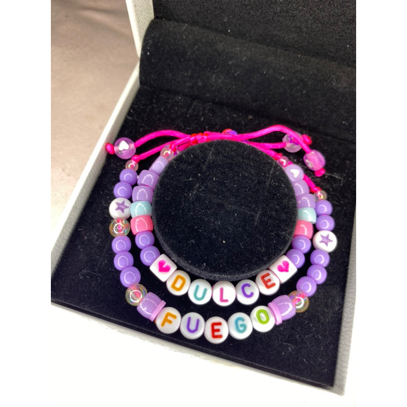 kit 2 pulseiras rebelde RBD Dulce Maria Roberta Roxa | Shopee Brasil