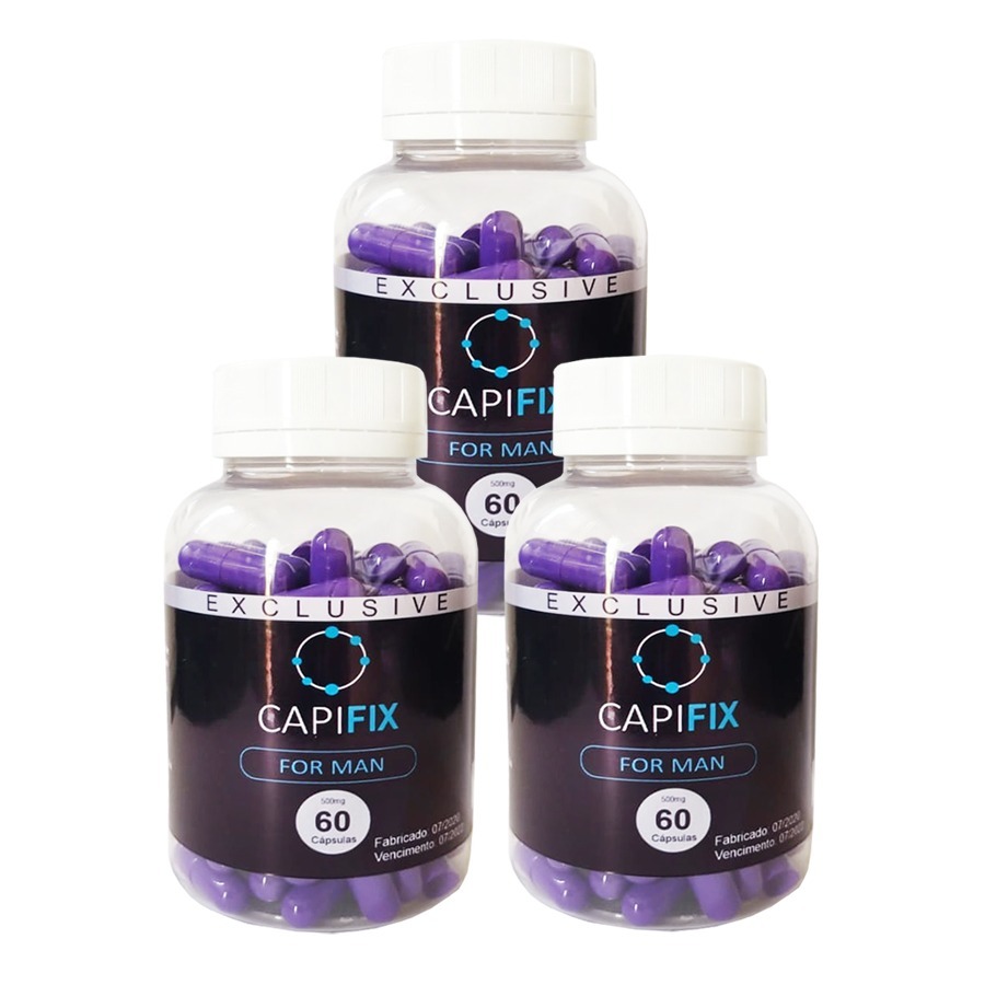 Kit 3 Potes Capfix Capilar - Suplemento Para Queda De Cabelos | Shopee ...