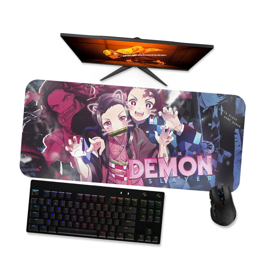 Mouse pad Gamer Grande Mousepad 90x40 80x40 60x40 70x30 - Demon Slayer ...